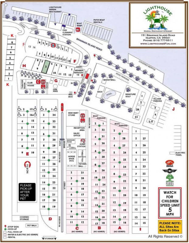 Lighthouse Marina Restaurant & Resort - Isleton, CA - RV Parks ...