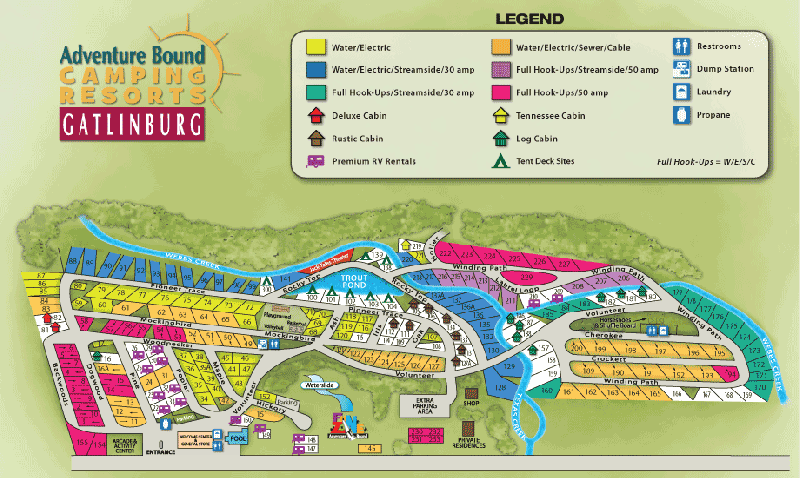 Adventure Bound Camping Resorts at Gatlinburg - Gatlinburg, TN ...