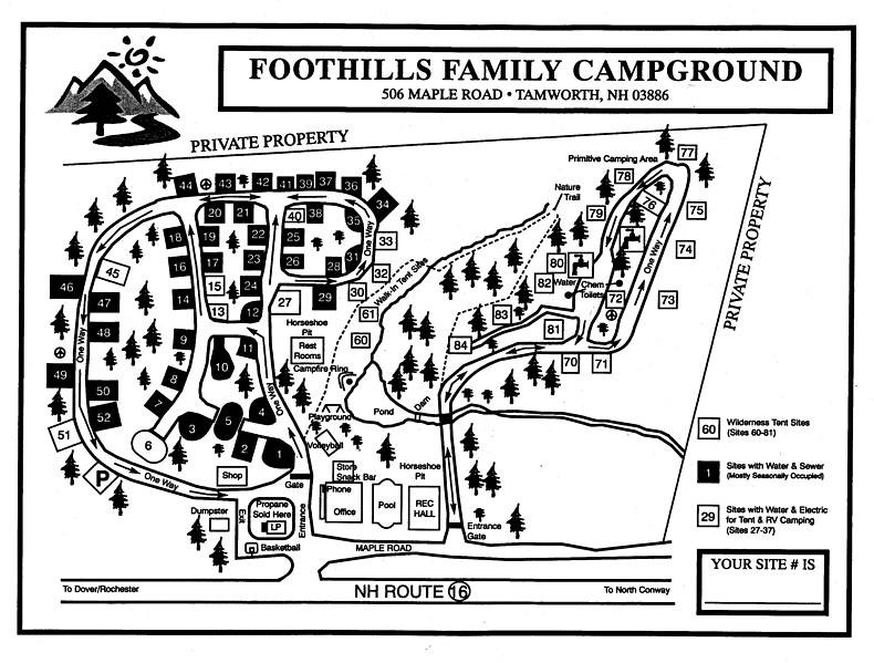 Foothills Family Campground - Tamworth, NH - RV Parks - RVPoints.com