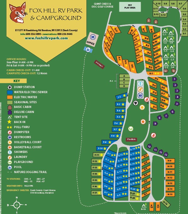 Fox Hill RV Park & Campground - Baraboo, WI - RV Parks - RVPoints.com