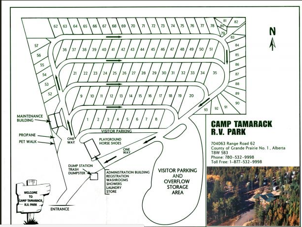 Camp Tamarack RV Park - Grand Prairie, Ab - RV Parks - RVPoints.com