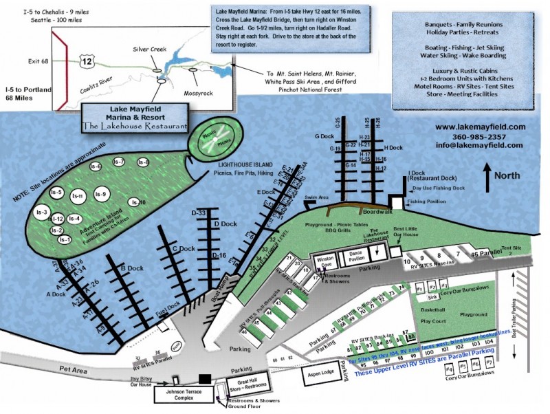 Lake Mayfield Resort & Marina - Mossyrock, WA - RV Parks - RVPoints.com