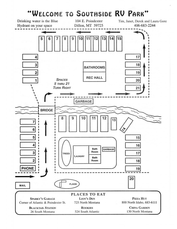 Southside RV Park - Dillon, MT - RV Parks - RVPoints.com