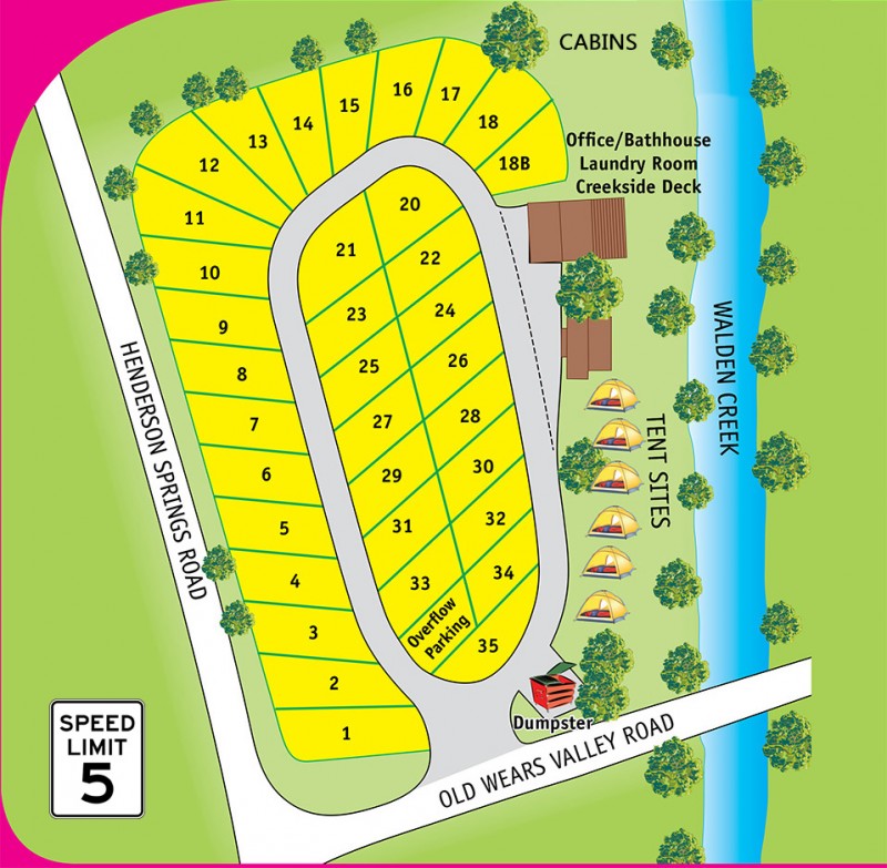 Walden's Creek Campground - Pigeon Forge, TN - RV Parks - RVPoints.com