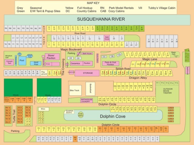 Splash Magic Campground and RV Resort - Northumberland, PA - RV Parks ...