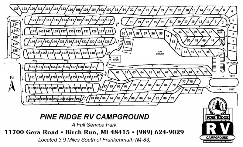 Pine Ridge RV Campground - Birch Run, MI - RV Parks - RVPoints.com