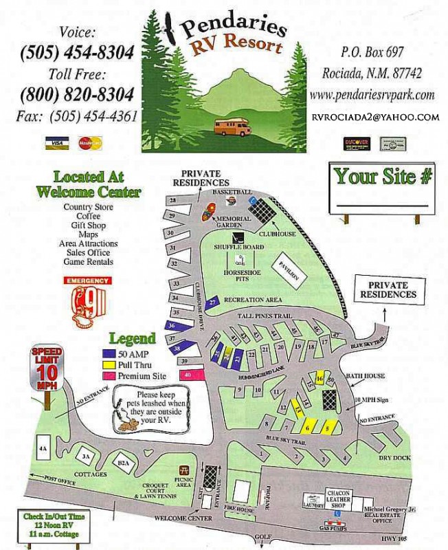Pendaries Park - Rociada, NM - RV Parks - RVPoints.com