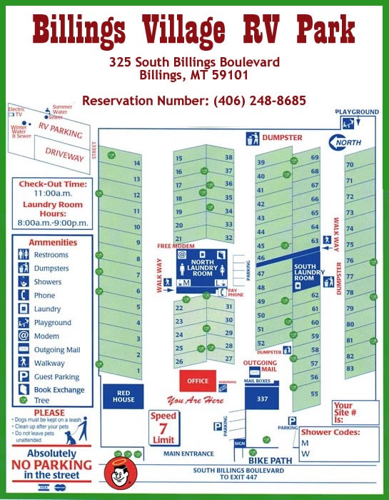Billings Village RV Park - Billings, MT - RV Parks - RVPoints.com
