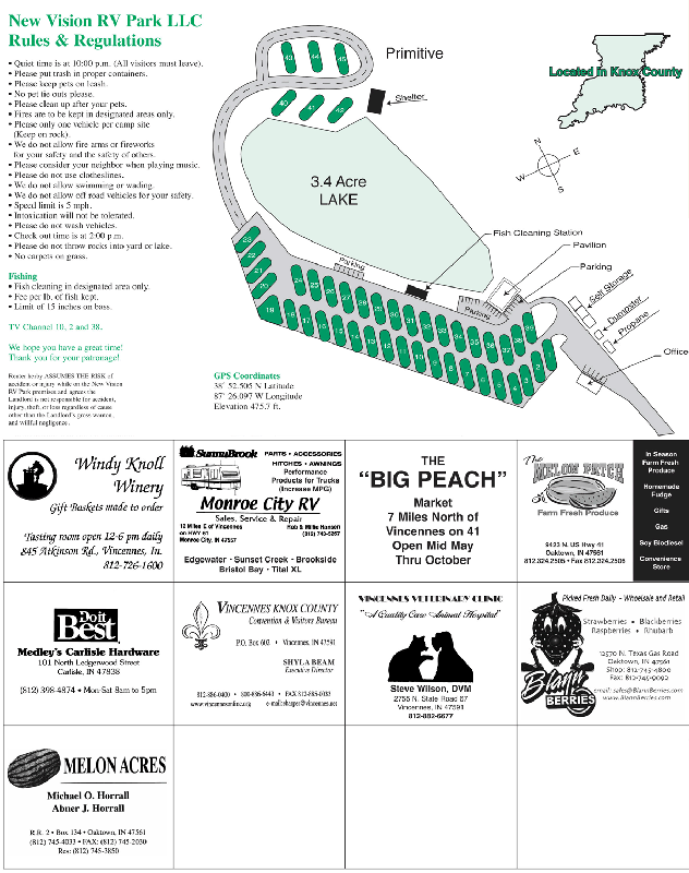 New Vision Rv Park - Oaktown, IN - RV Parks - RVPoints.com